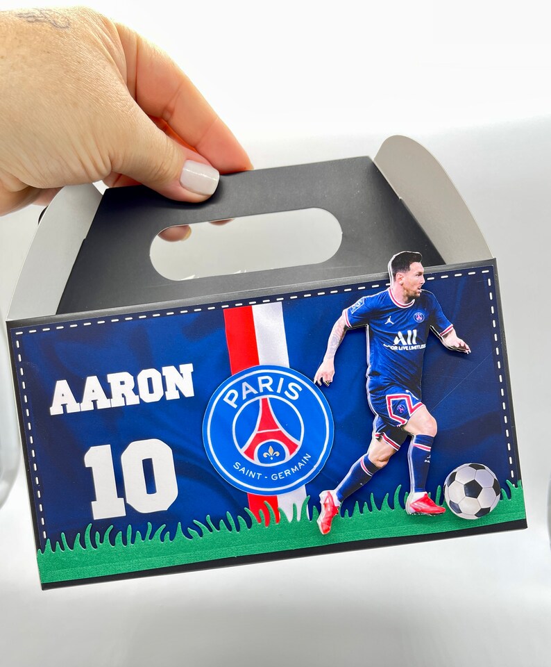 Personalized PSG Gable Box – Paris Saint-german Soccer Party Favor - Etsy