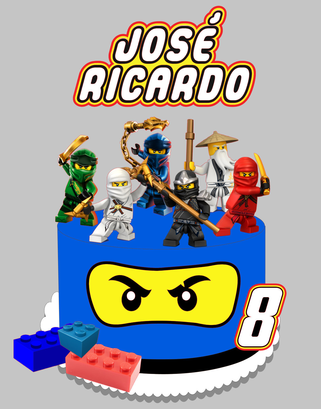 Lego Ninjago Cake Topper