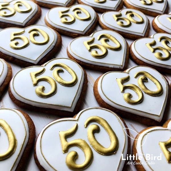 50th Birthday Cookie - Etsy