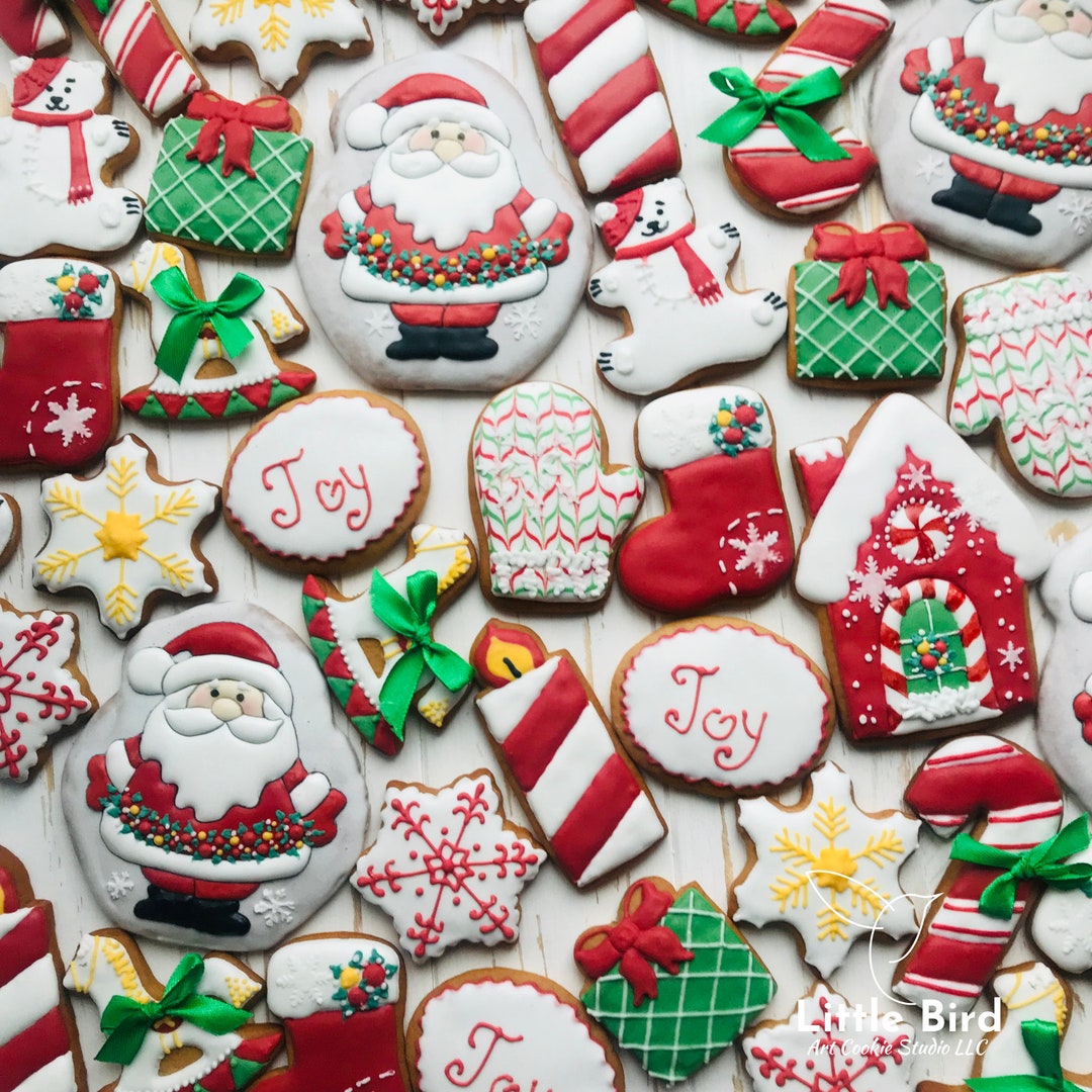 Christmas Decorated Cookies, Christmas Party, Christmas Gift, Santa ...