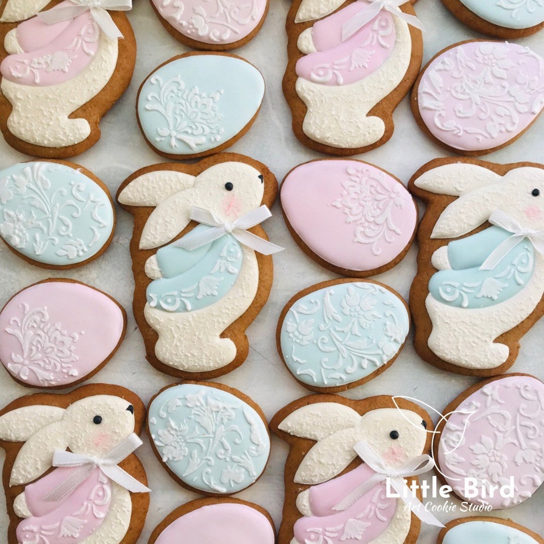 Easter Bunny Decorated Cookies, Easter Gift, Easter Party Favors ...