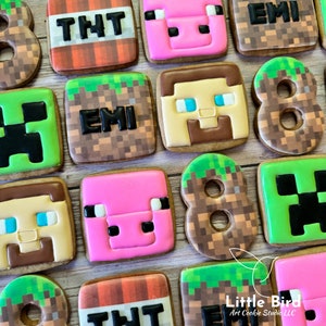 Minecraft Cookies, Minecraft Birthday, Minecraft Birthday Party ...