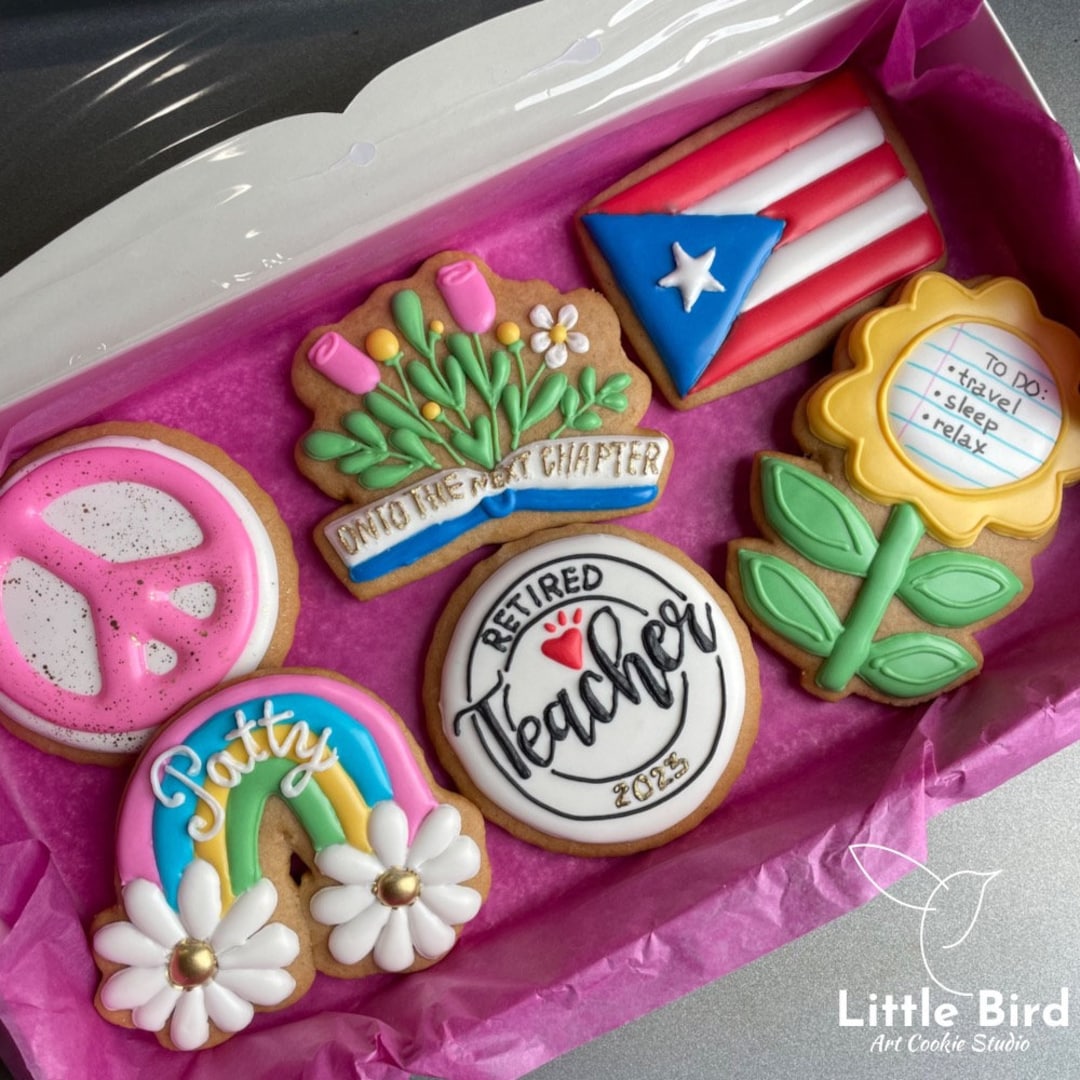 Retirement Decorated Cookies, Retirement Gift Ideas, Thank You Gift ...