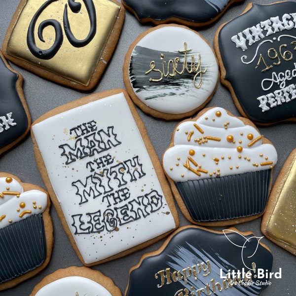 60th Birthday Cookies - Etsy