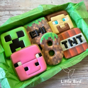 Minecraft Cookies, Minecraft Birthday, Minecraft Birthday Party ...