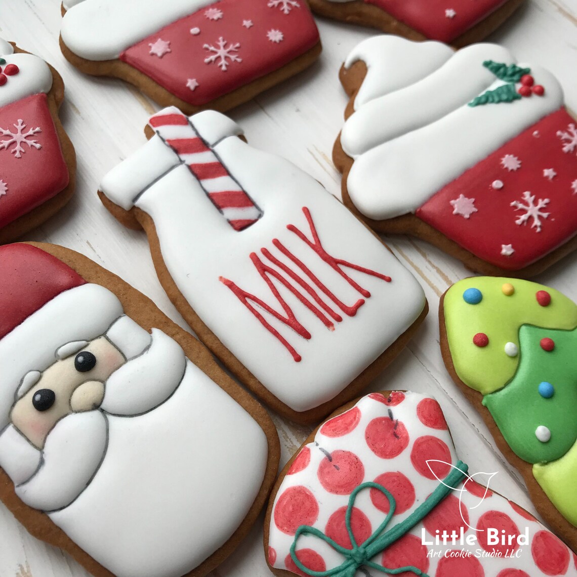Christmas Decorated Cookies, Christmas Party, Christmas Gift, Santa ...