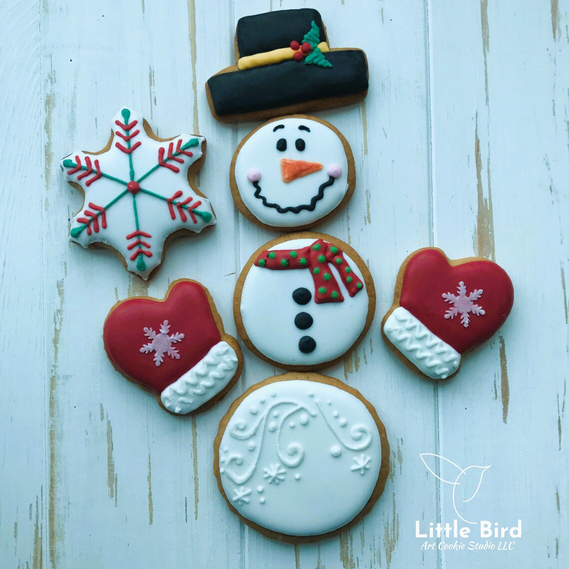 Christmas Decorated Cookies, Christmas Party, Christmas Gift, Snowman ...