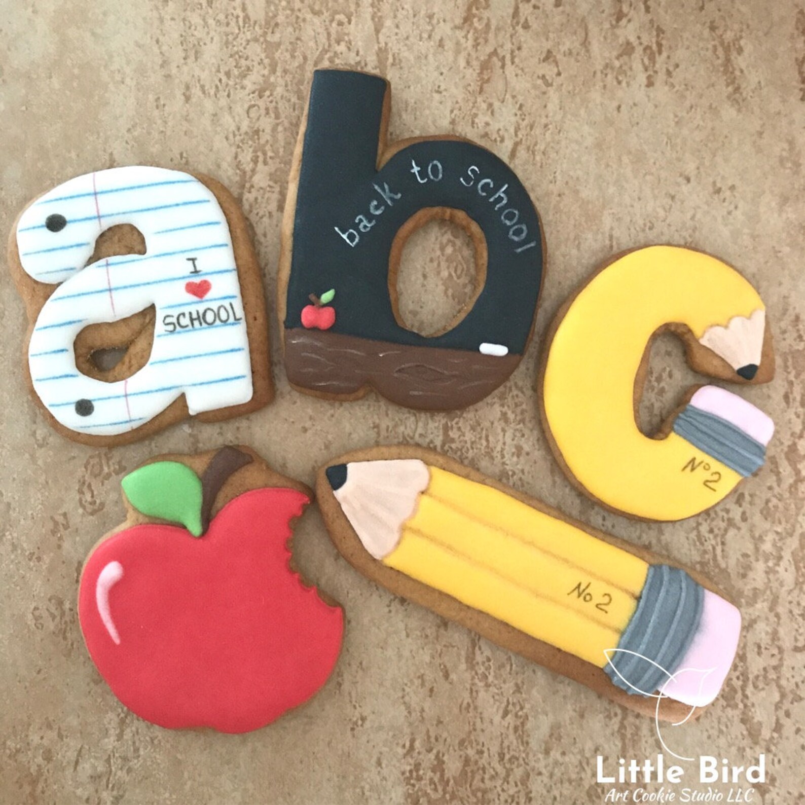 Back to School Decorated Cookies, Personalized Cookie Gift Box, Party ...