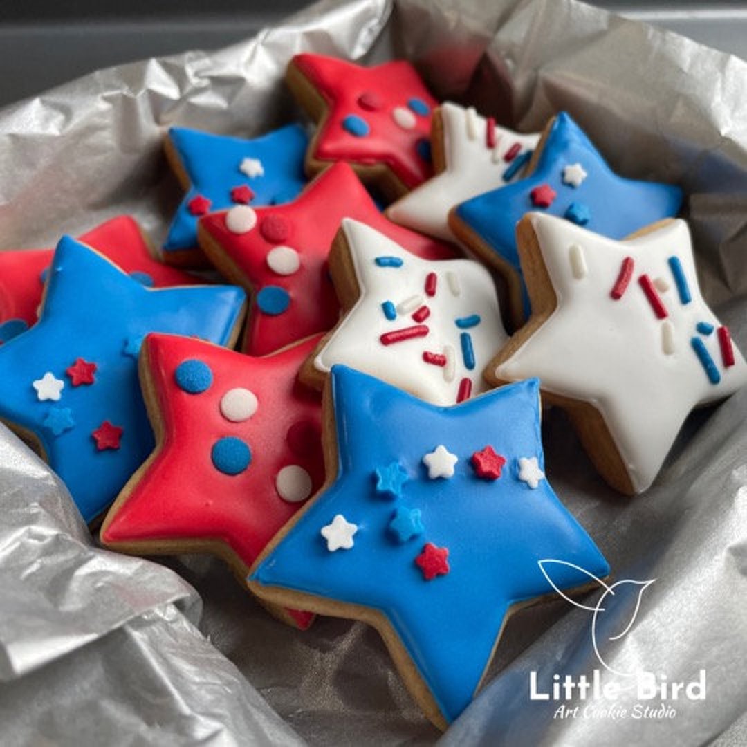 America Themed ''MINI'' Cookies, 4th of July, Memorial Day, President’s ...