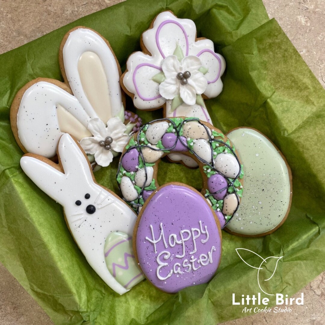 Happy Easter Decorated Cookies, Easter Gift, Easter Party Favors ...