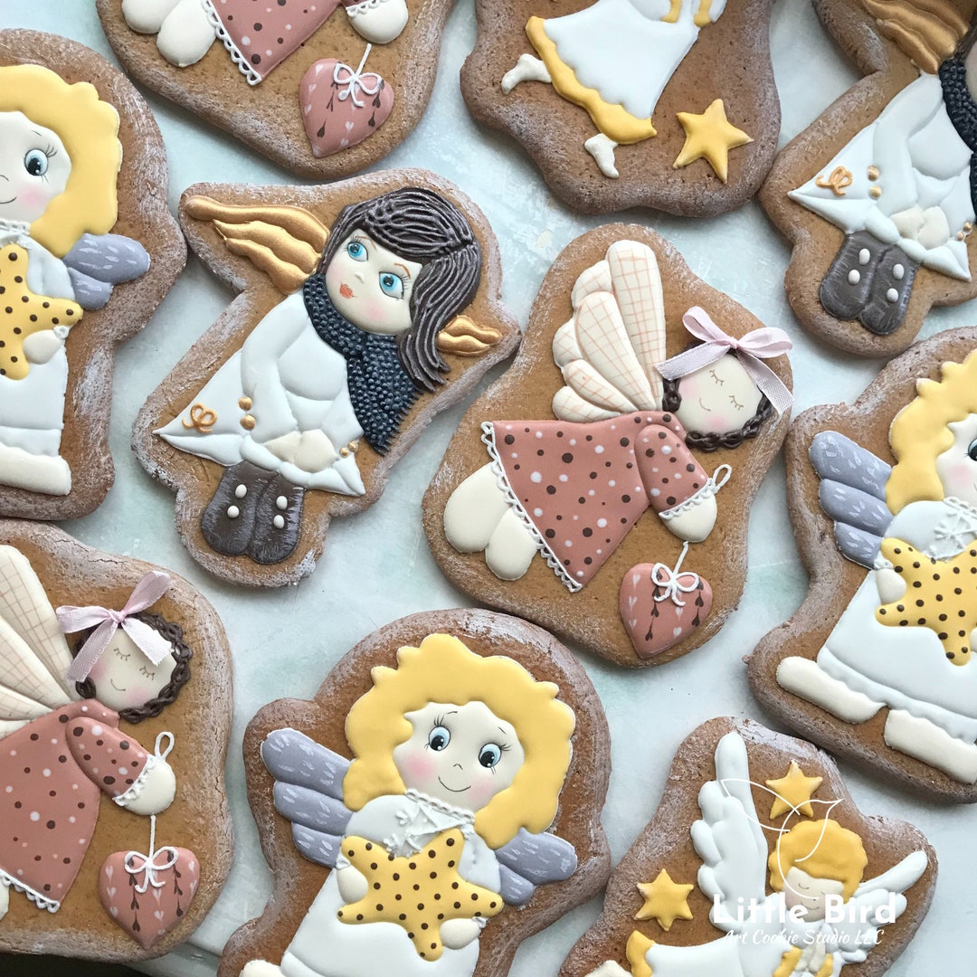 Christmas Angel Decorated Cookies, Christmas Party, Christmas Gift ...