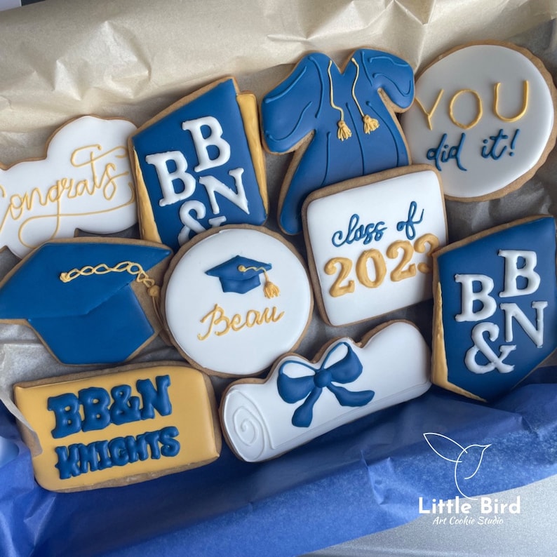 Graduation Decorated Cookies High School College Grad Cap - Etsy
