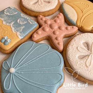 Beach Themed Decorated Cookies, Summer Day Fun Cookies, Birthday ...