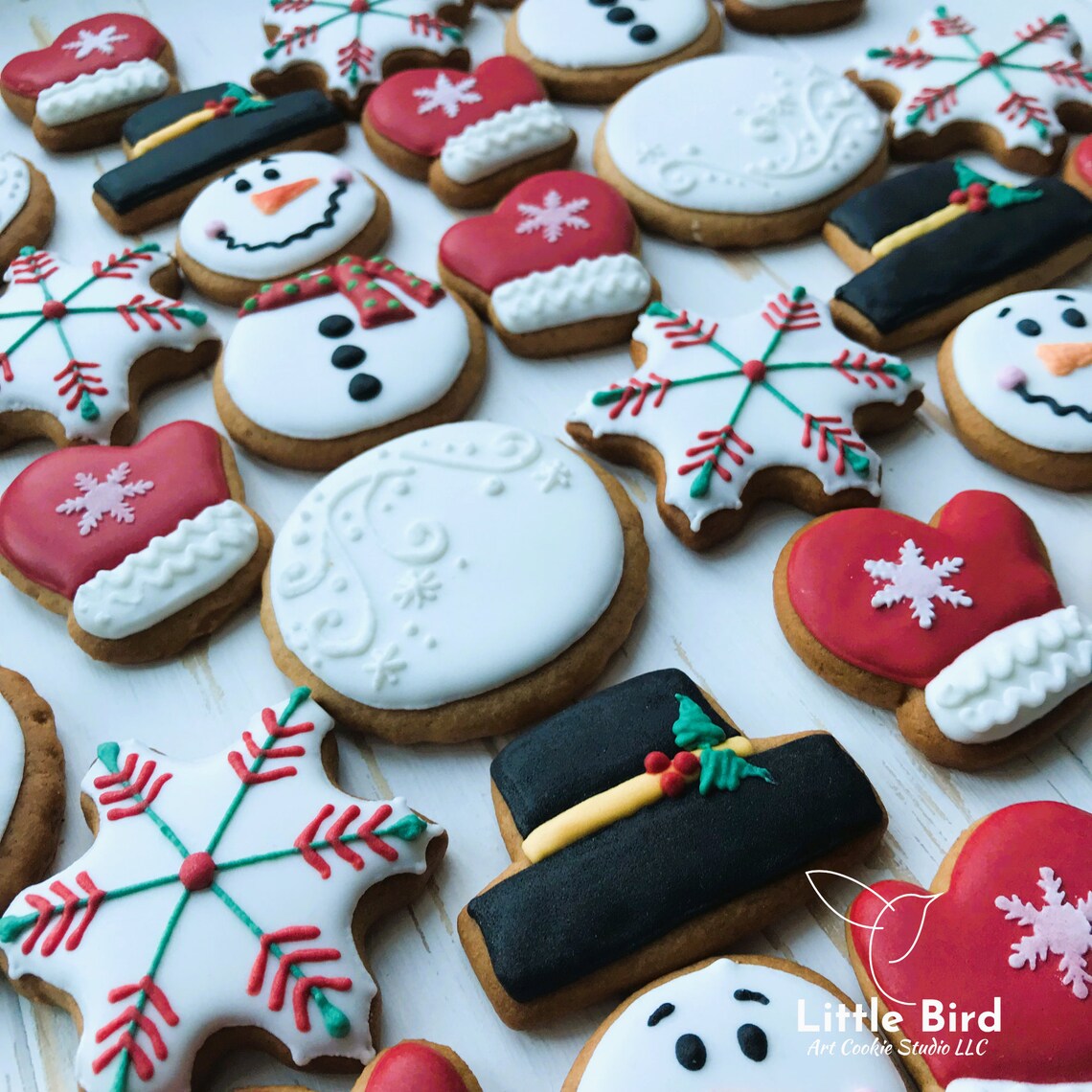 Christmas Decorated Cookies, Christmas Party, Christmas Gift, Snowman ...