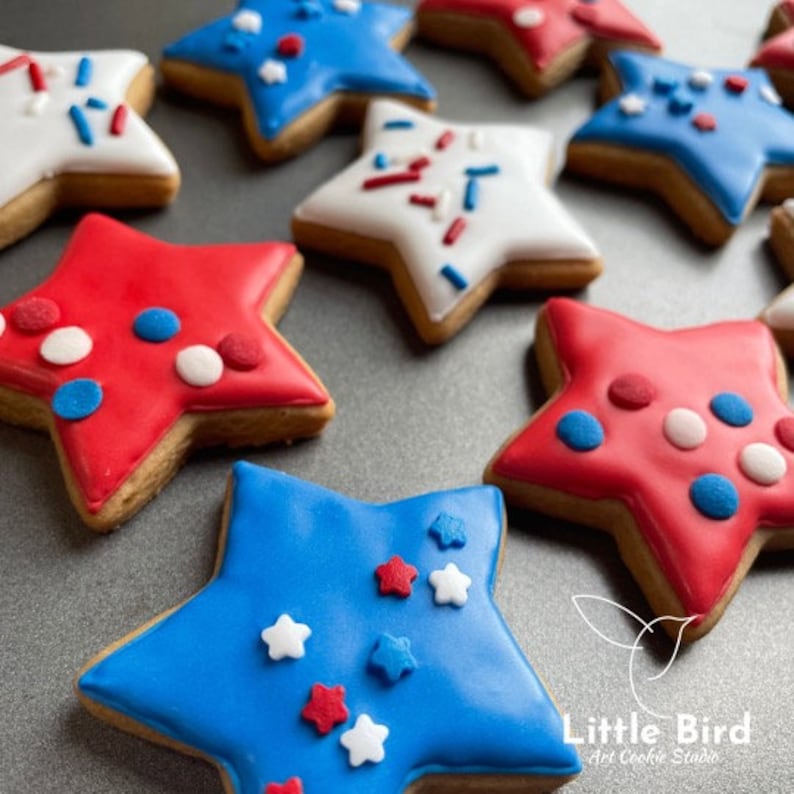 America Themed ''MINI'' Cookies, 4th of July, Memorial Day, President’s ...