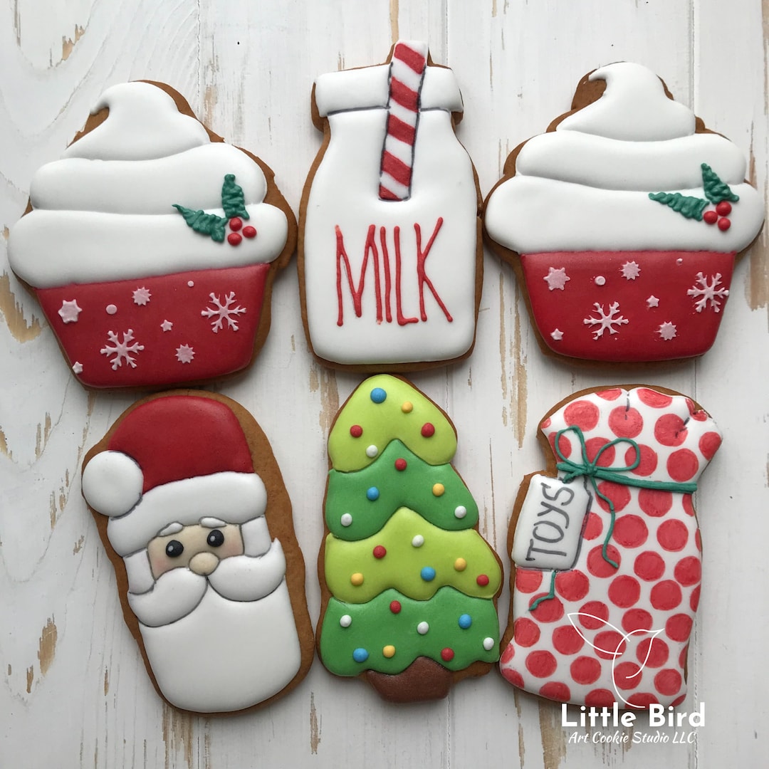 Christmas Decorated Cookies, Christmas Party, Christmas Gift, Santa ...