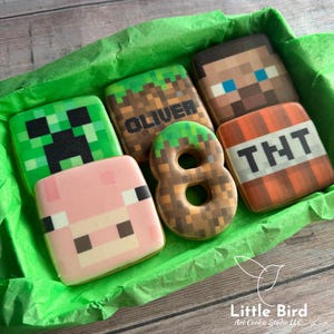 Minecraft Cookies, Minecraft Birthday, Minecraft Birthday Party ...
