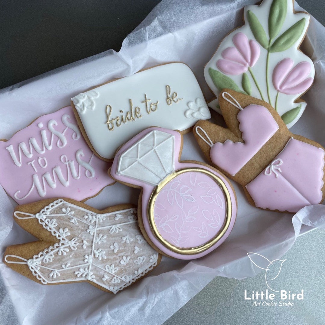 Bachelorette Party Cookies, Bridal Shower Decorated Cookies, Wedding ...