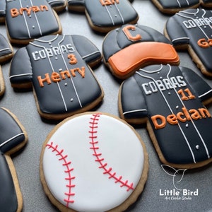 Baseball Decorated Cookies, Baseball Party, Custom Cookies, Party ...