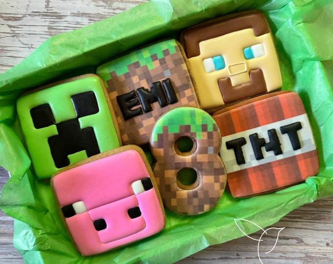 Minecraft Cookies, Minecraft Birthday, Minecraft Birthday Party ...