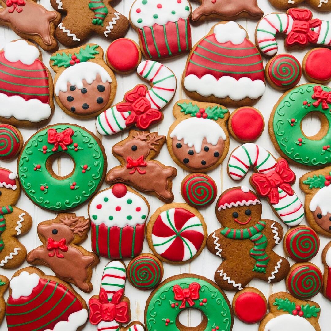 Christmas Decorated Cookies, Christmas Party, Christmas Gift, Santa ...