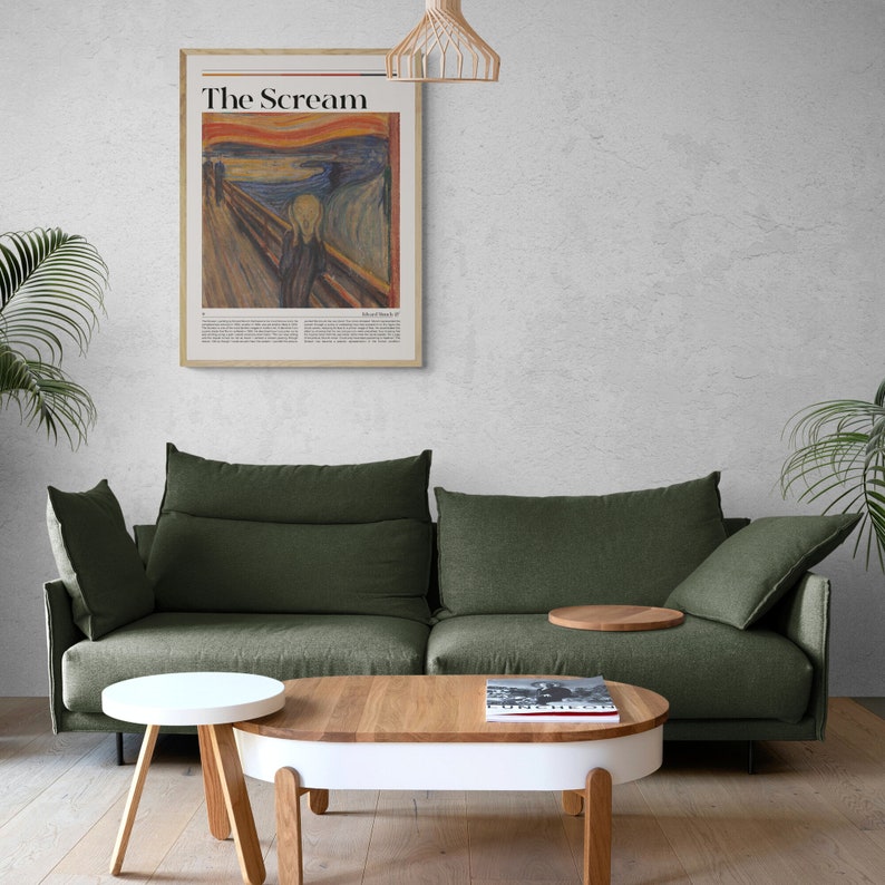 The Scream by Edvard Munch, the Scream Print, the Scream Museum Poster ...