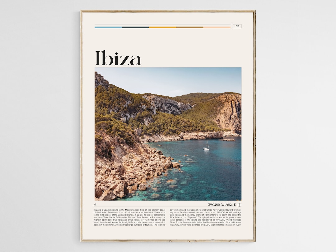 Ibiza Island Travel Poster, Ibiza Wall Art, Ibiza Poster Print, Ibiza Photo, Ibiza Wall Decor ...