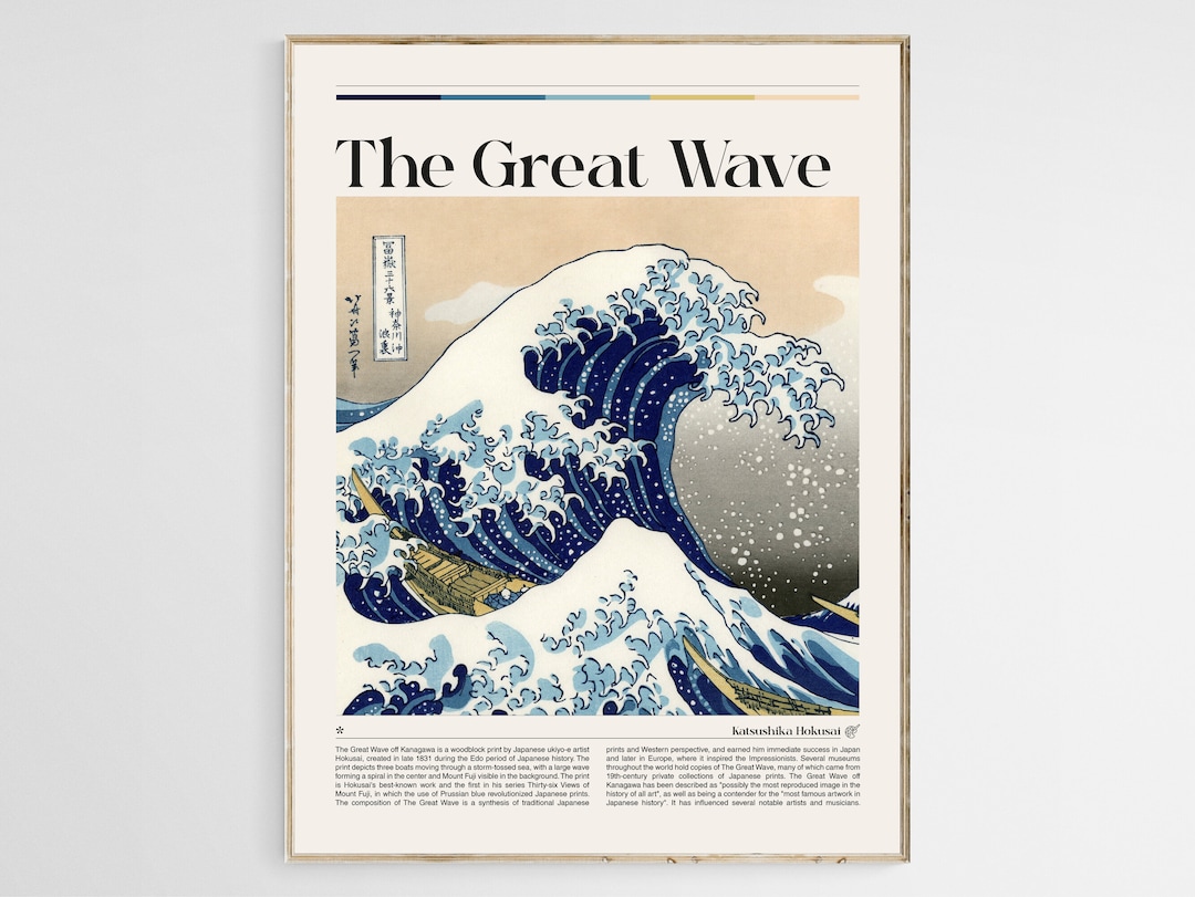 The Great Wave off Kanagawa by Katsushika Hokusai, Japanese Art Print ...
