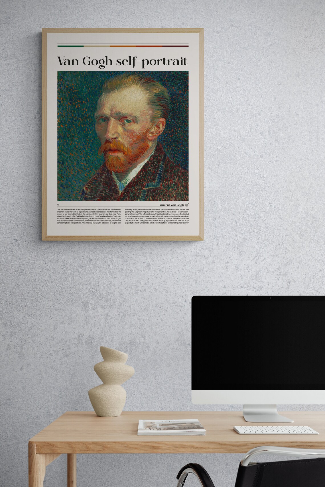Van Gogh Poster, Van Gogh Portrait, Self-portrait, Van Gogh Painting ...