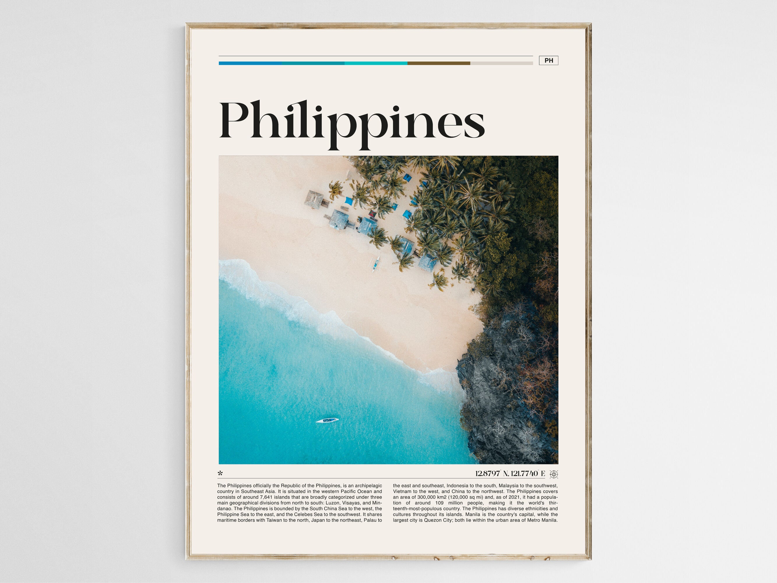Philippines Travel Poster, Philippines Wall Art, Philippines Poster ...