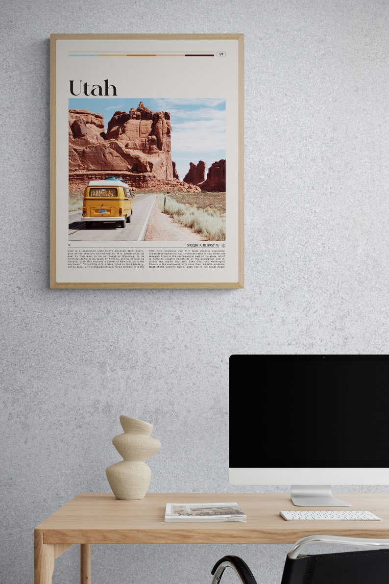Utah Travel Poster, Utah Wall Art, Utah Poster, Utah Photo, Utah Print ...