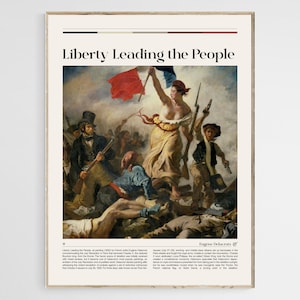 Liberty Leading the People by Eugene Delacroix, Museum Poster ...