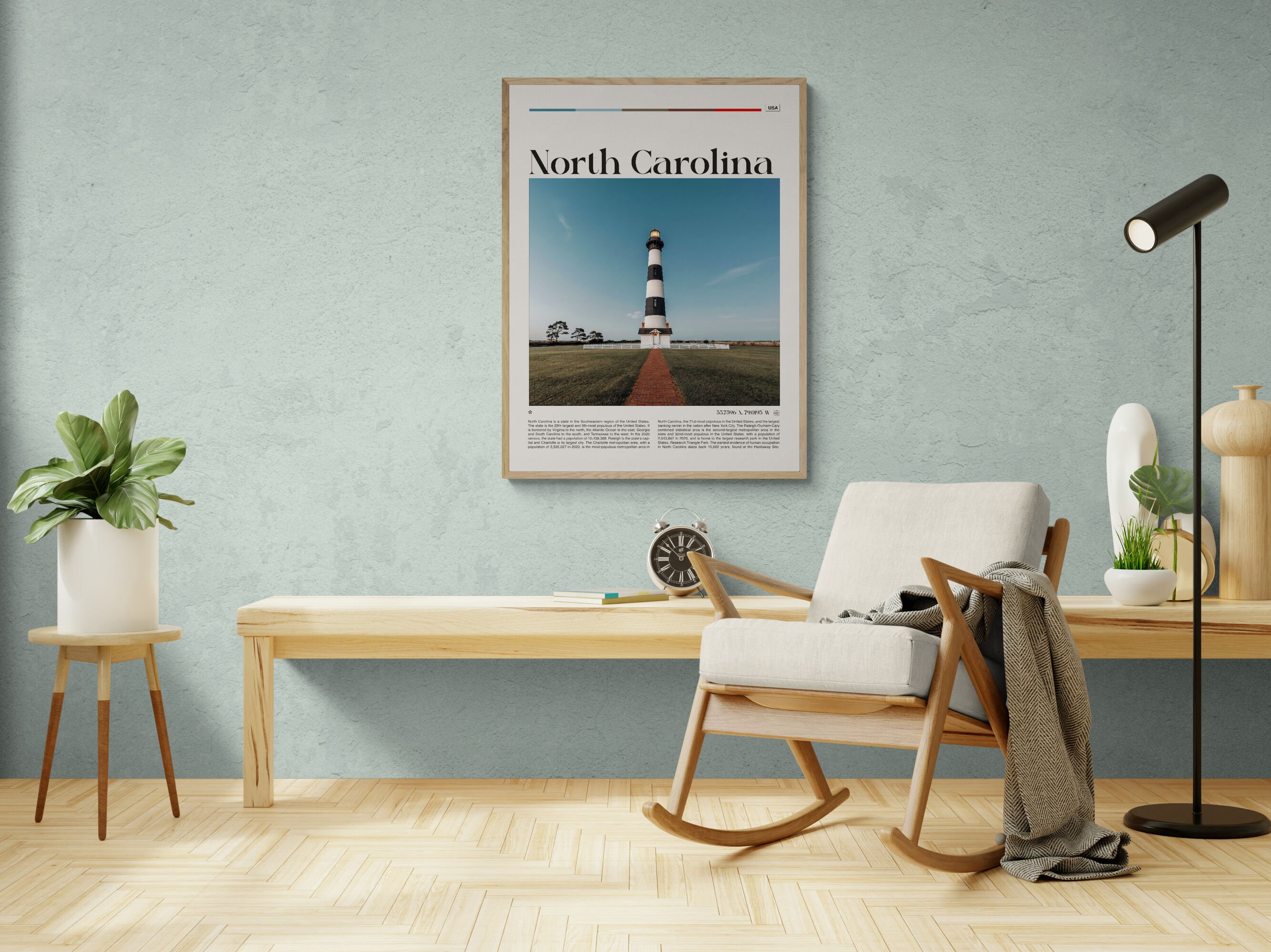 North Carolina Travel Poster, North Carolina Wall Art, North Carolina ...