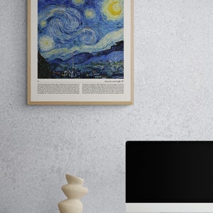 The Starry Night by Vincent Van Gogh, the Starry Night Print, the ...
