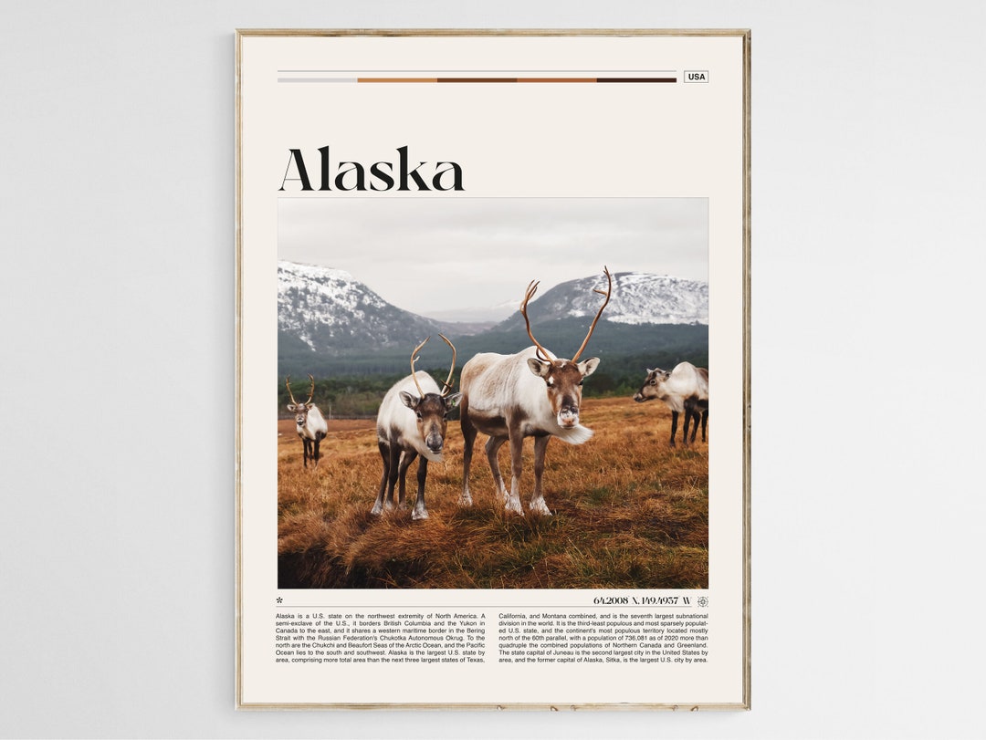 Alaska Travel Poster, Alaska Wall Art, Alaska Poster, Alaska Photo ...