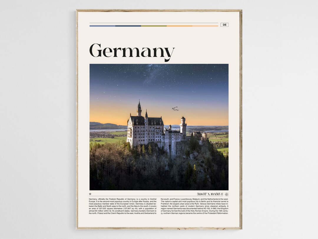Germany Travel Poster, Germany Wall Art, Germany Poster Print, Germany ...