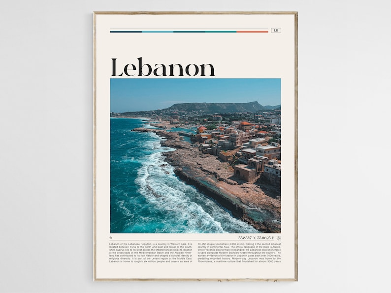 Lebanon Travel Poster, Lebanon Wall Art, Lebanon Poster Print, Lebanon ...