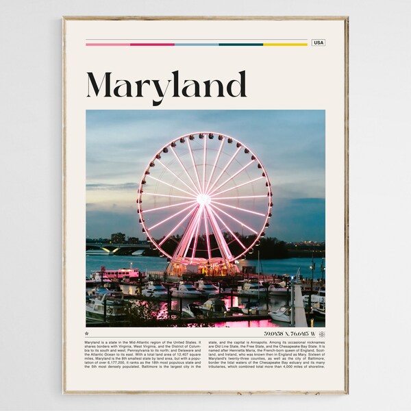 Maryland Wall Art - Etsy