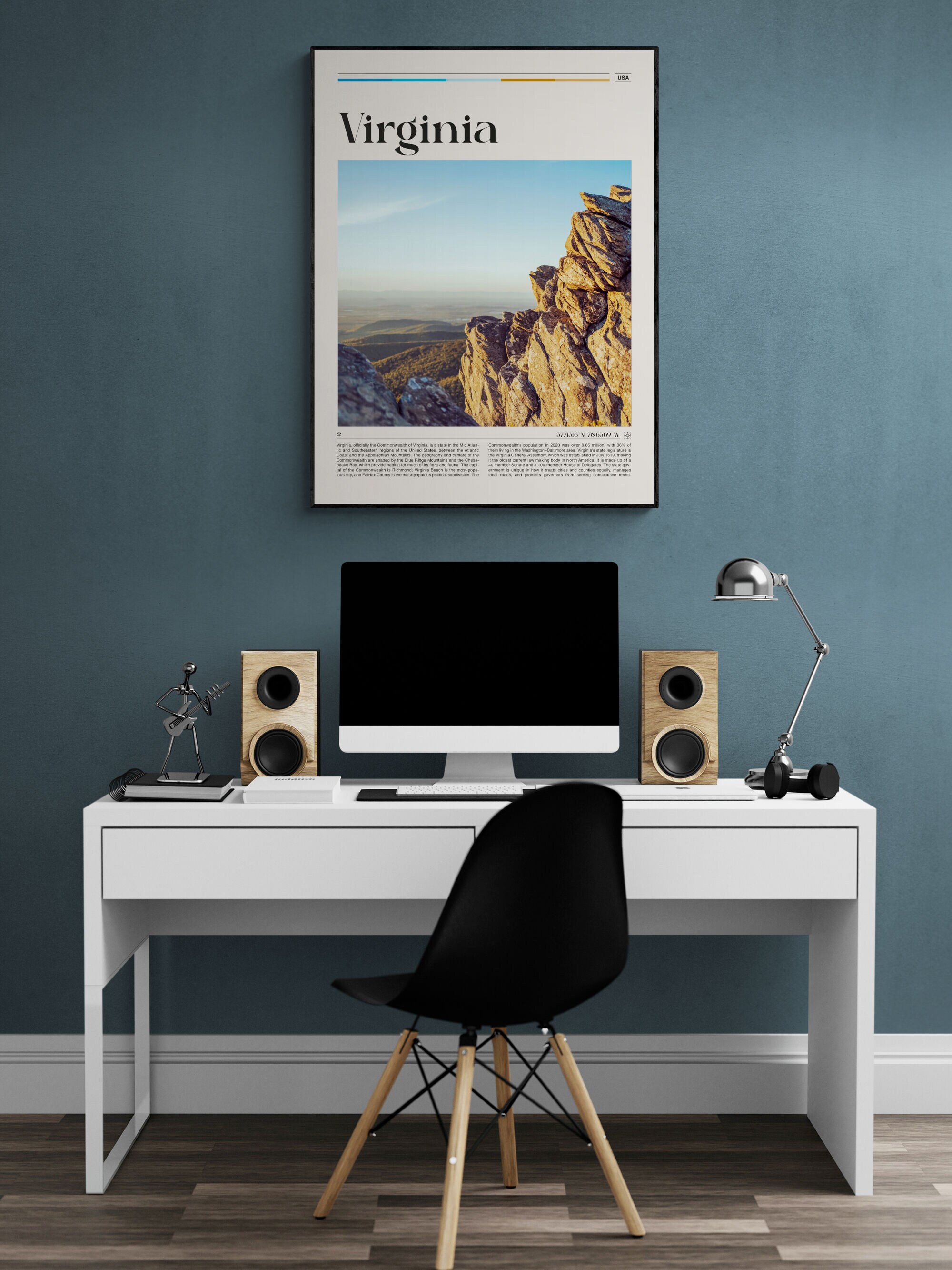 Virginia Travel Poster, Virginia Wall Art, Virginia Poster, Virginia ...