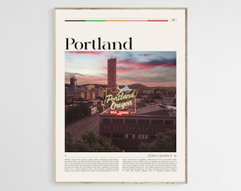 Portland Print, Portland Wall Art, Portland Poster, Portland Photo ...