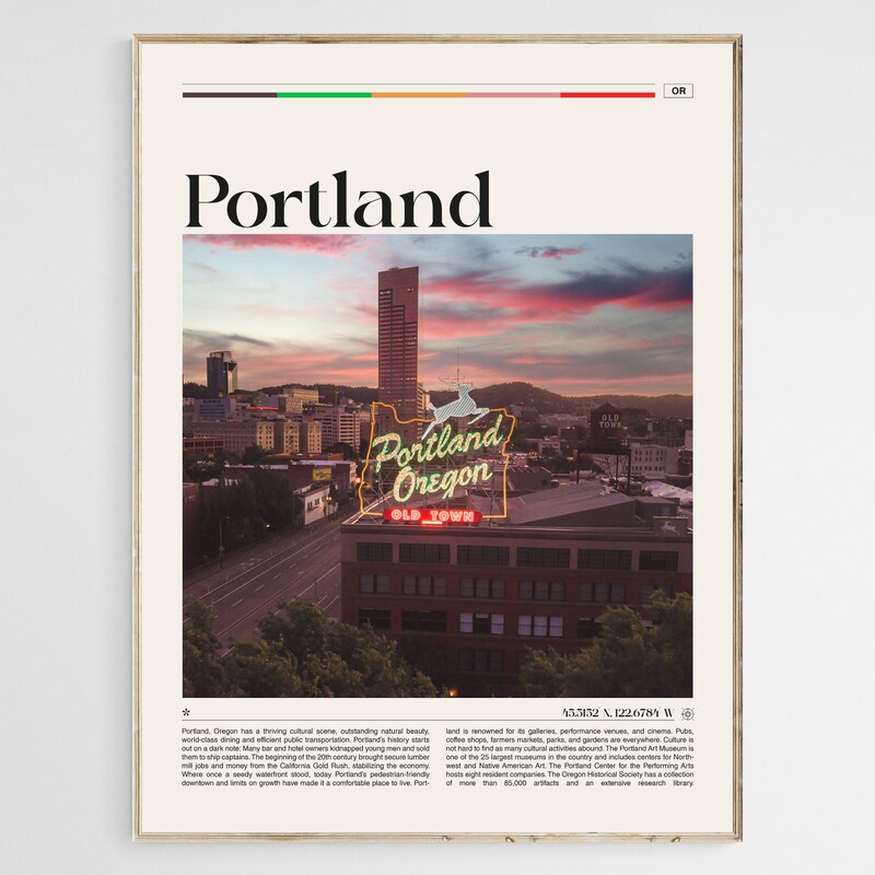 Portland Wall Art - Etsy