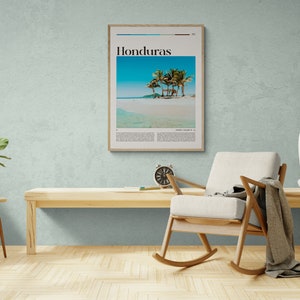 Honduras Travel Poster, Honduras Wall Art, Honduras Poster Print ...