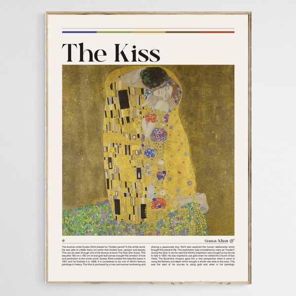 The Kiss Painting - Etsy