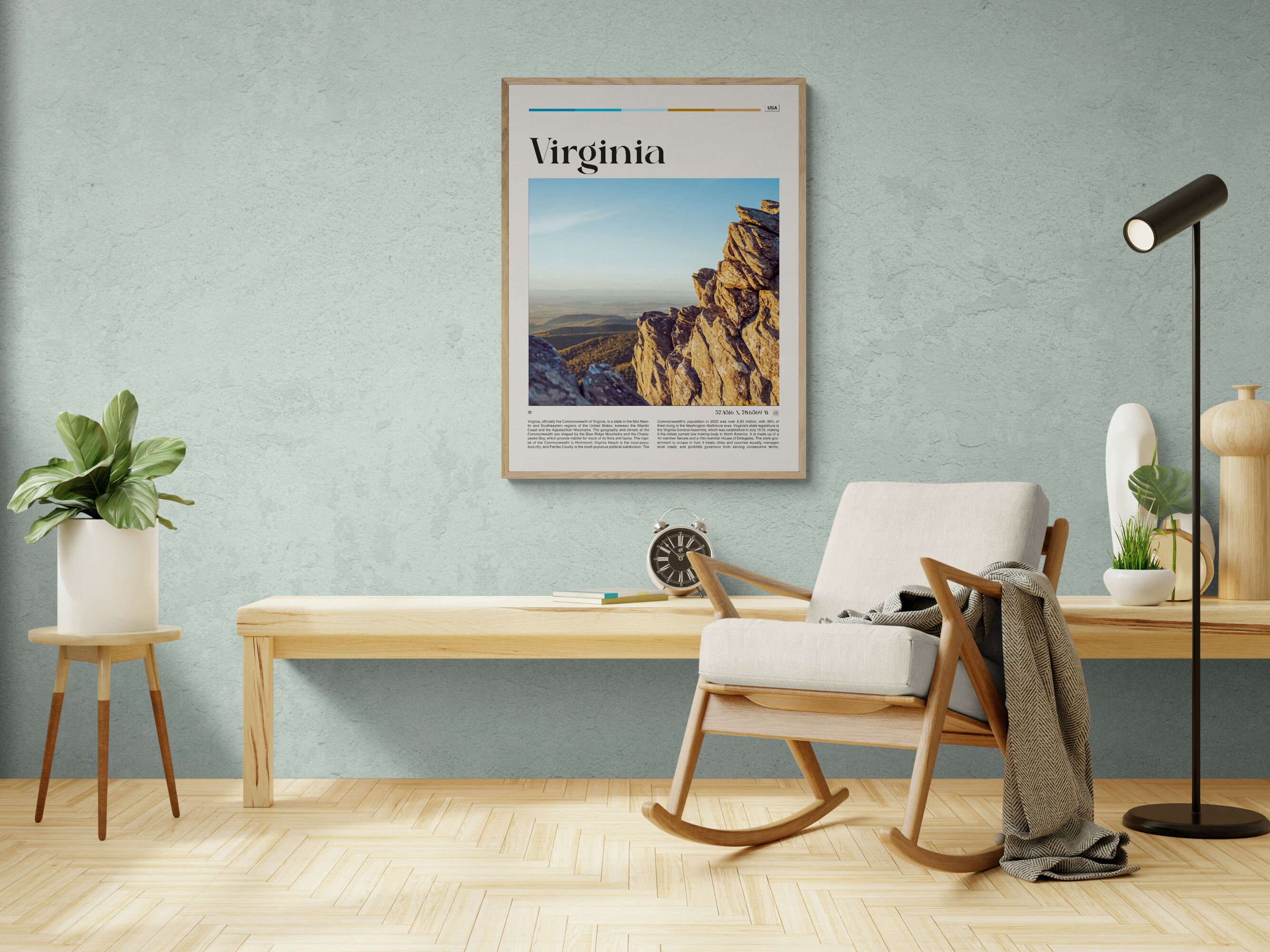 Virginia Travel Poster, Virginia Wall Art, Virginia Poster, Virginia ...