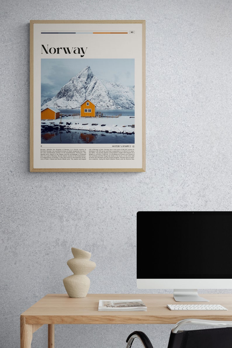 Norway Travel Poster, Norway Wall Art, Norway Poster Print, Norway ...