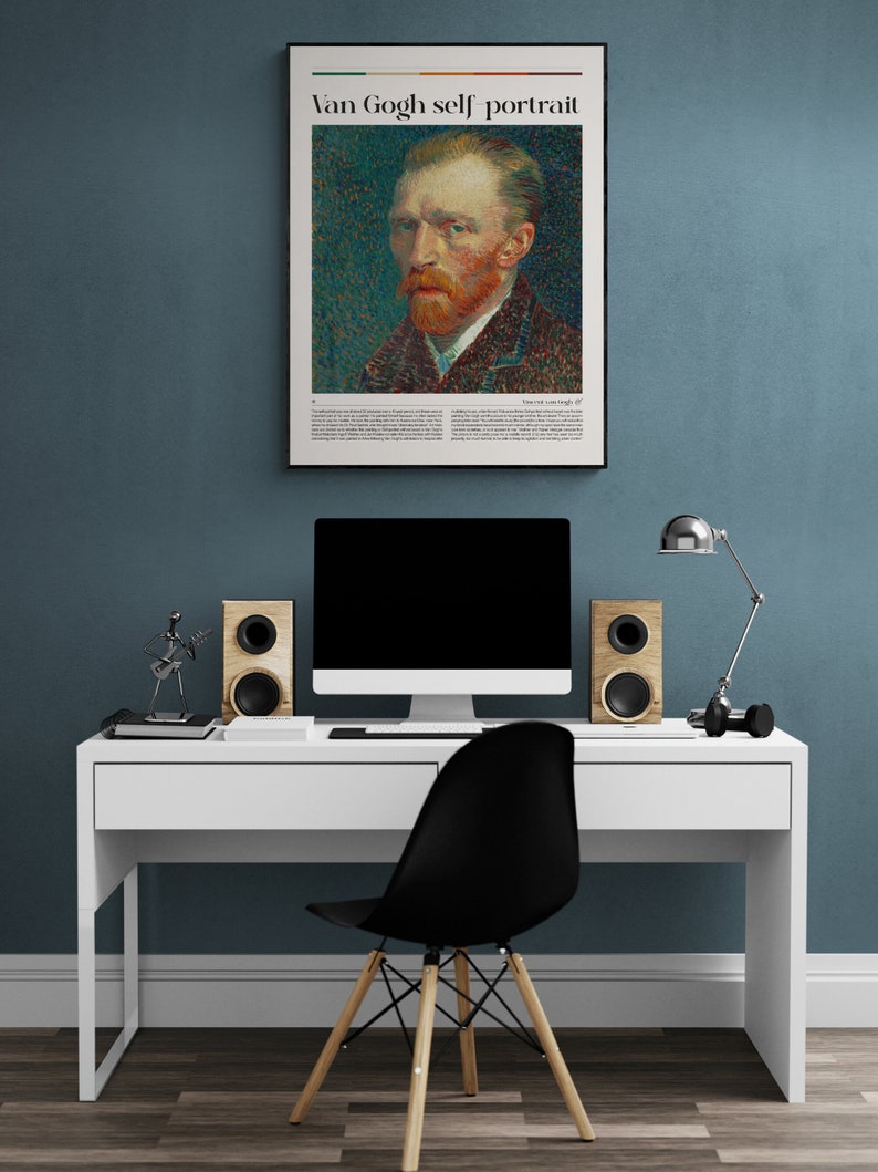 Van Gogh Poster, Van Gogh Portrait, Self-portrait, Van Gogh Painting ...
