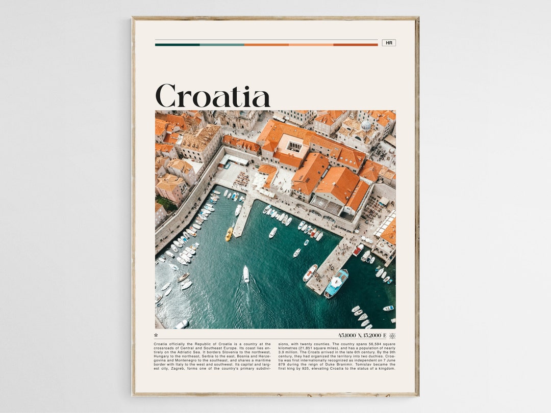 Croatia Travel Poster, Croatia Wall Art, Croatia Poster Print, Croatia ...