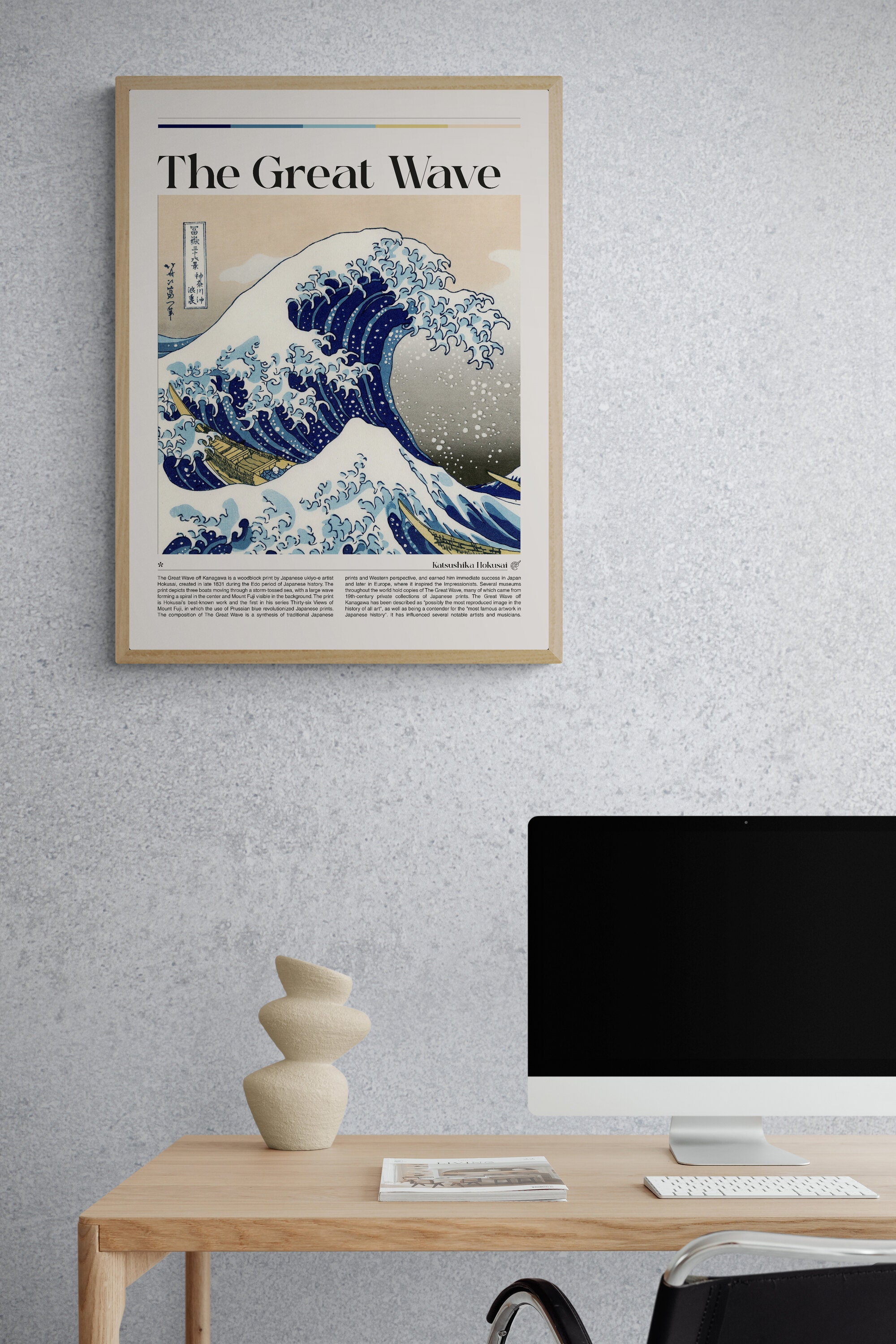 The Great Wave off Kanagawa by Katsushika Hokusai, Japanese Art Print ...