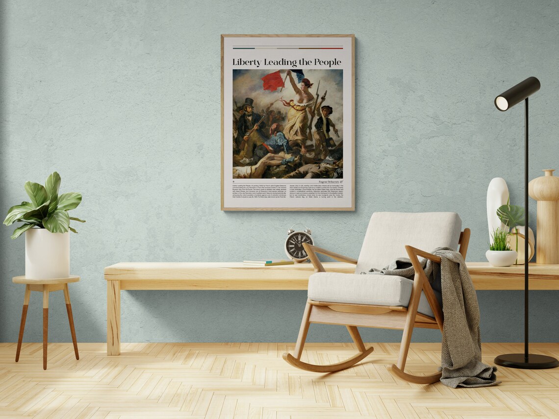 Liberty Leading the People by Eugene Delacroix, Museum Poster ...