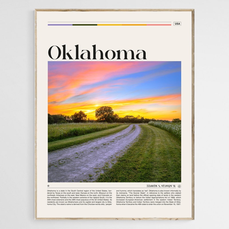 Oklahoma Art - Etsy